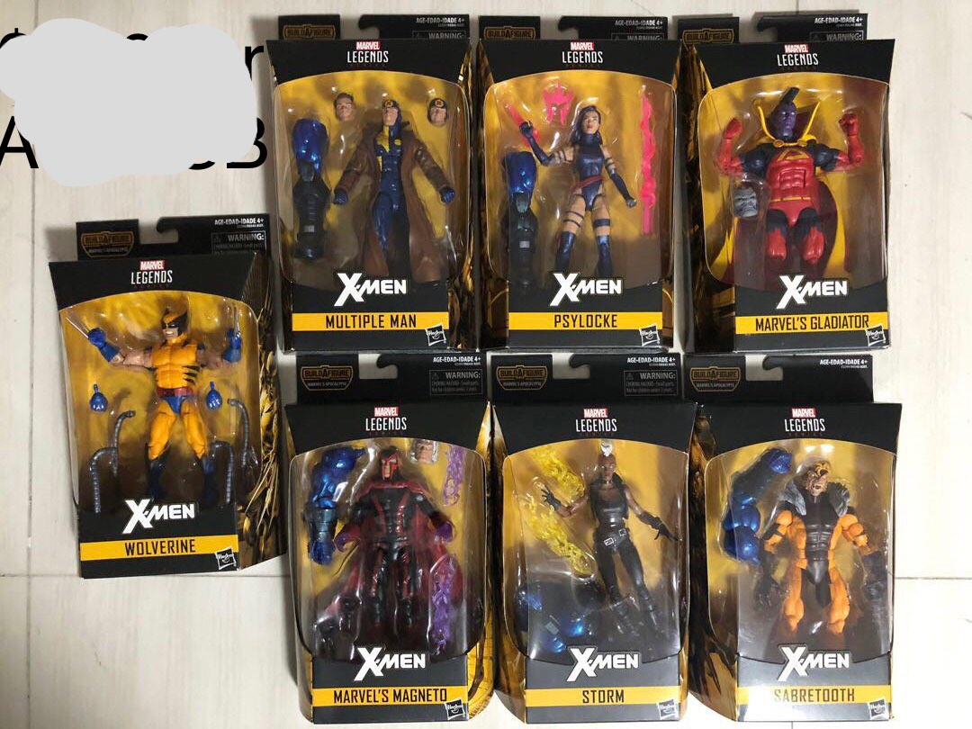Marvel legends apocalypse BAF psylocke gladiator multiple man wolverine ...