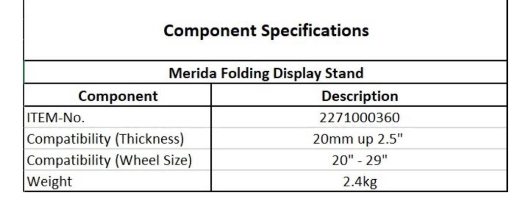Merida folding display stand for bicycle , Sports Equipment, Bicycles ...