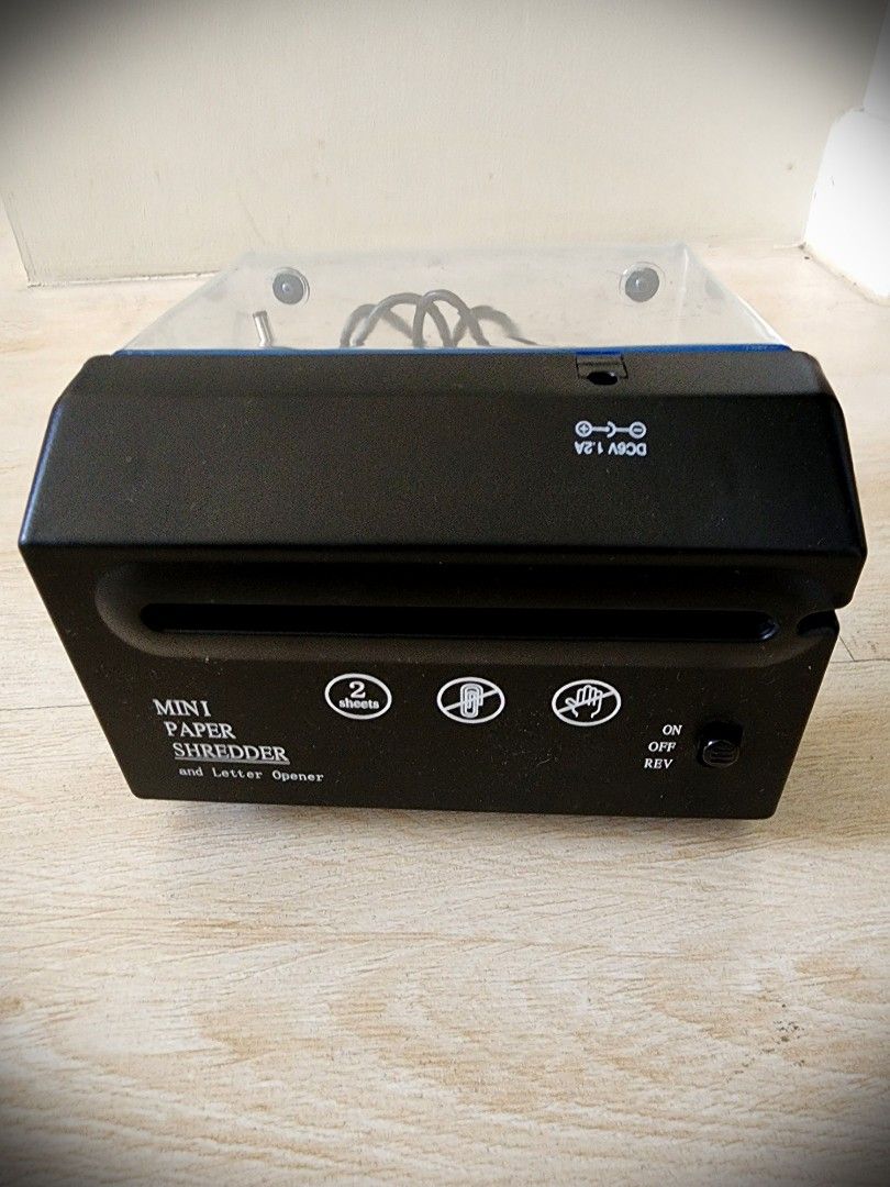 MINI USB Paper Shredder with Letter Opener, Computers & Tech, Printers ...