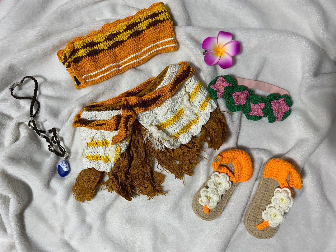 Moana crochet costume, Babies & Kids, Babies & Kids Fashion on Carousell