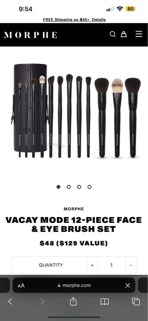 Morphe Brush Set with Case, Beauty & Personal Care, Face, Makeup on ...