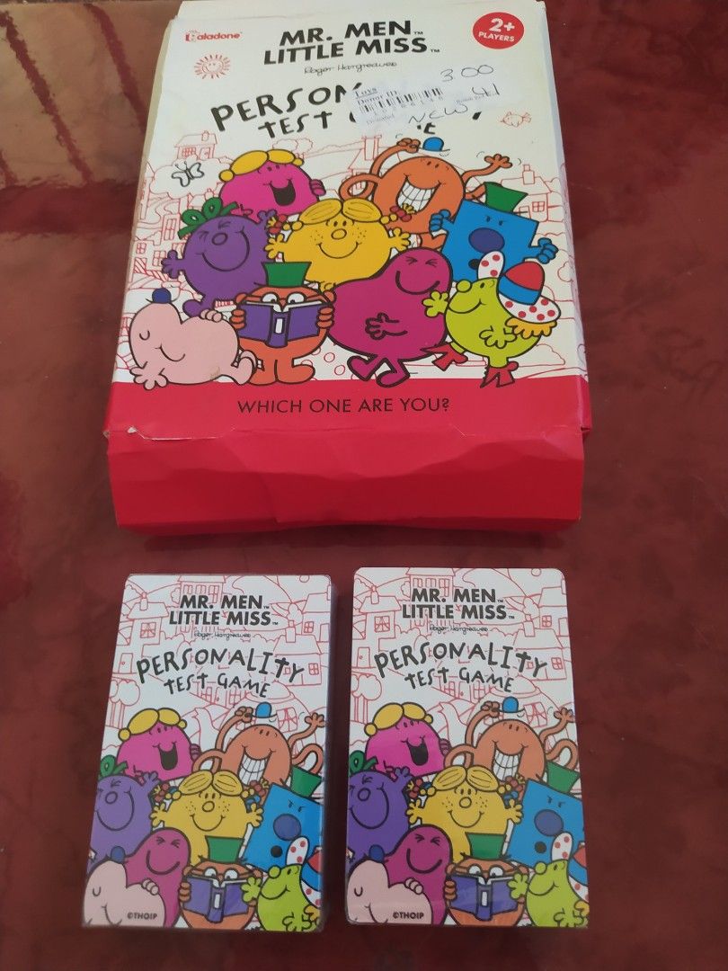 Mr. Men and Little Miss Personality test, Hobbies & Toys, Toys & Games ...