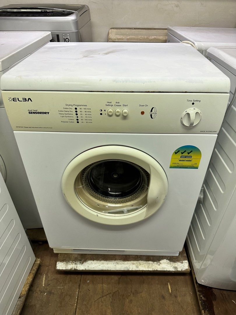 MUST BUY! Elba 6KG Vented-Dryer EB763WTH-1, TV & Home Appliances ...