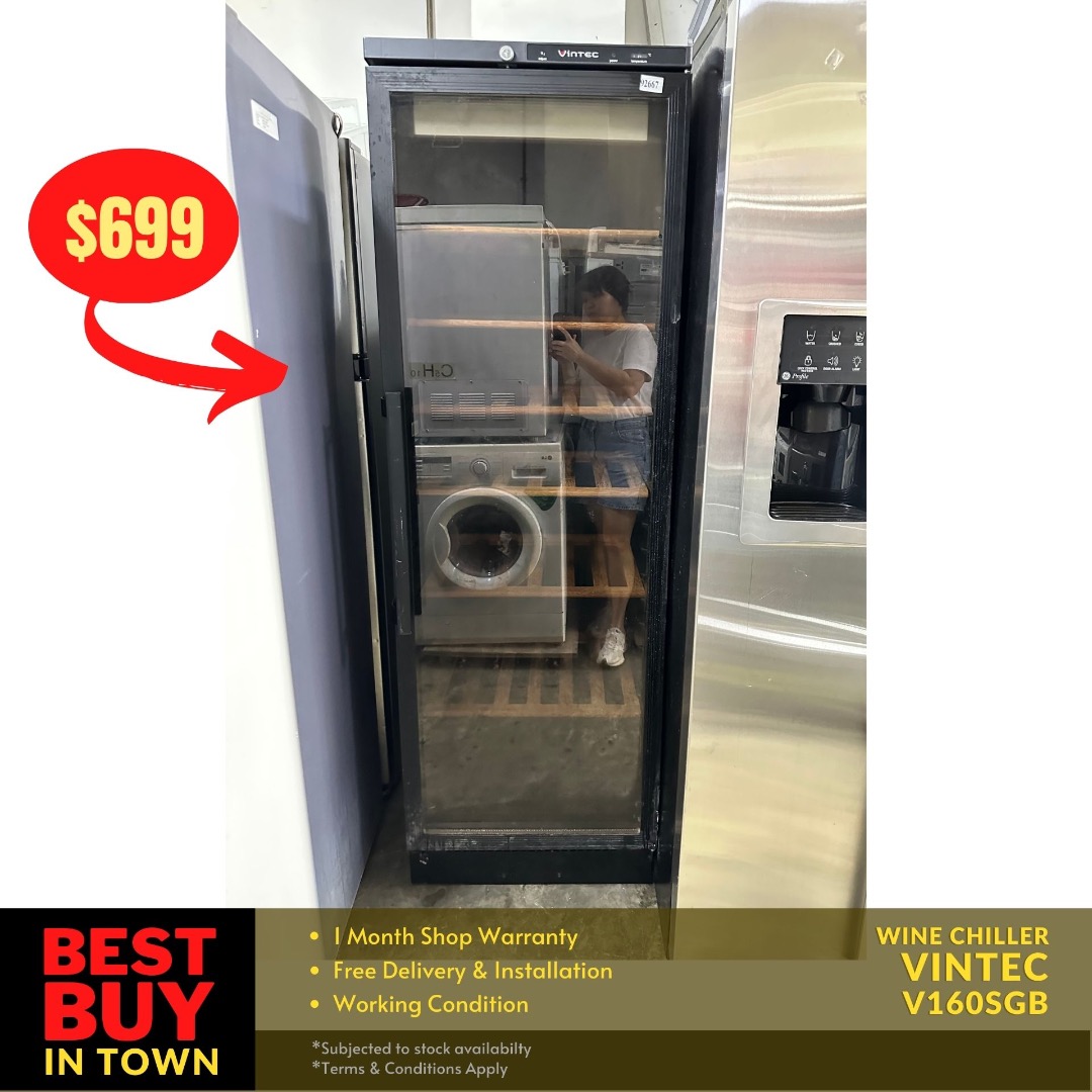 MUST BUY! Vintec 120 Bottles Wine Chiller V160SGb (92667), TV & Home ...