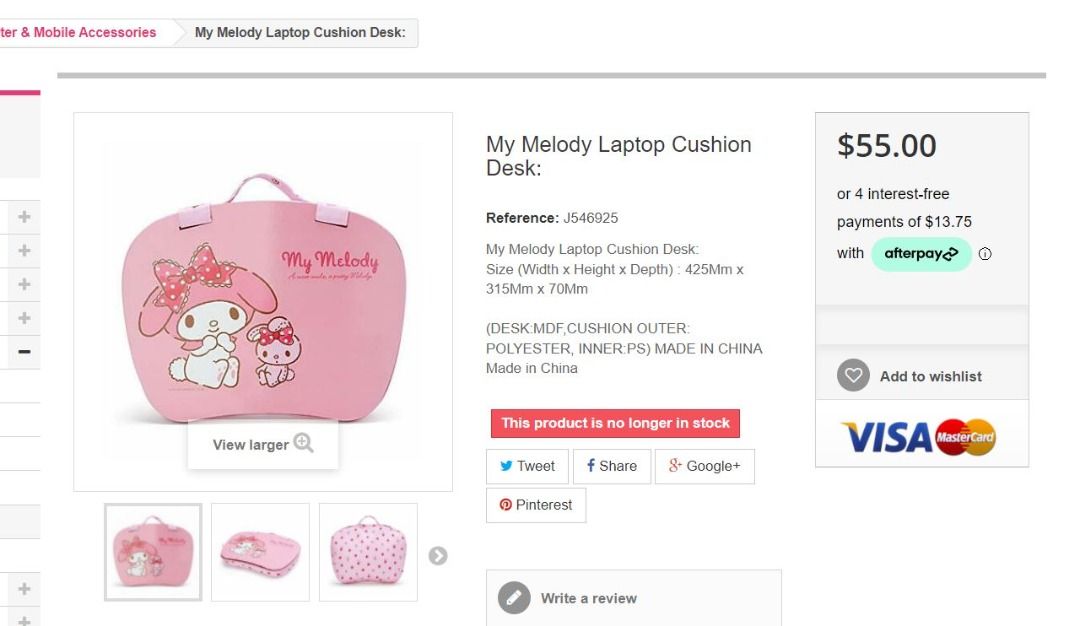 My Melody Portable Laptop Desk on Carousell