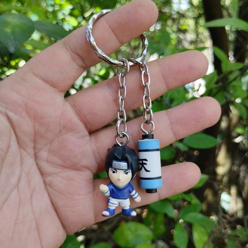 NARUTO Sasuke Uchiha Figure Keychain, Hobbies & Toys, Toys & Games on ...