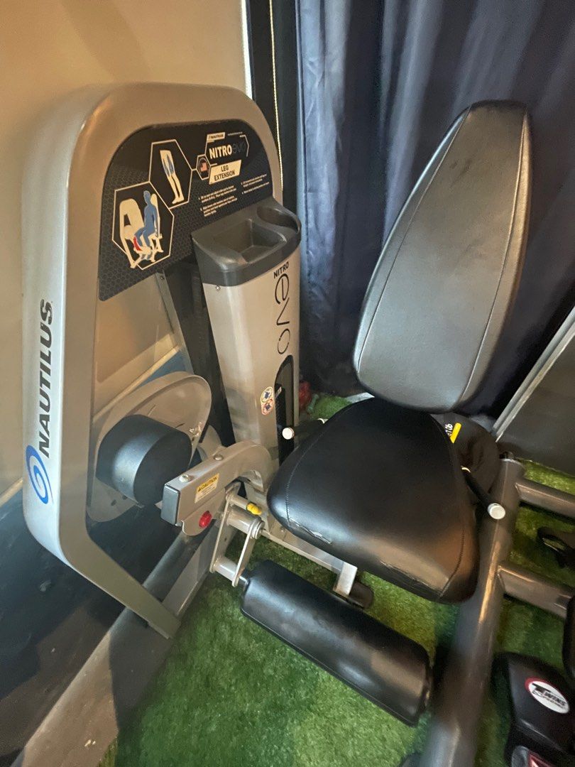 Nautilus nitro evo leg extension gym strength made in USA quad, Sports ...