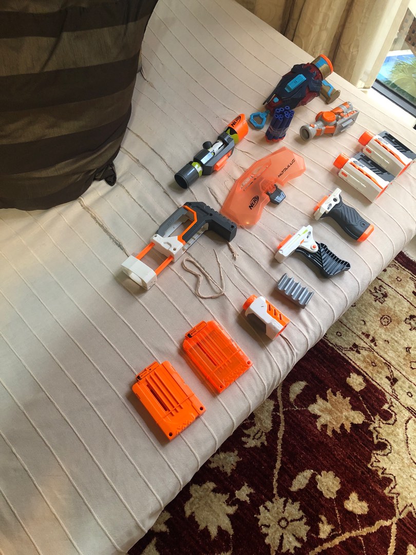 Nerf gun attachements magazine and spider man nerf gun, Hobbies & Toys ...