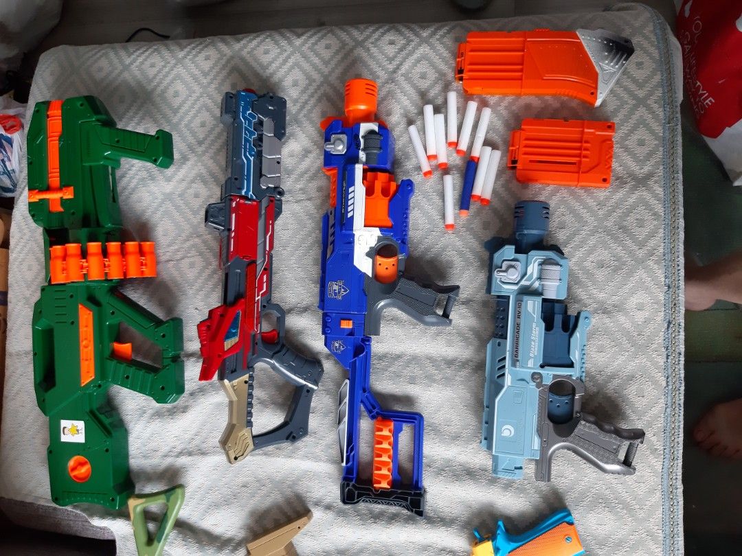 Barricade RV-10 Semi-auto soft bullet gun/NER N-strike Elite/BuzzBee ...