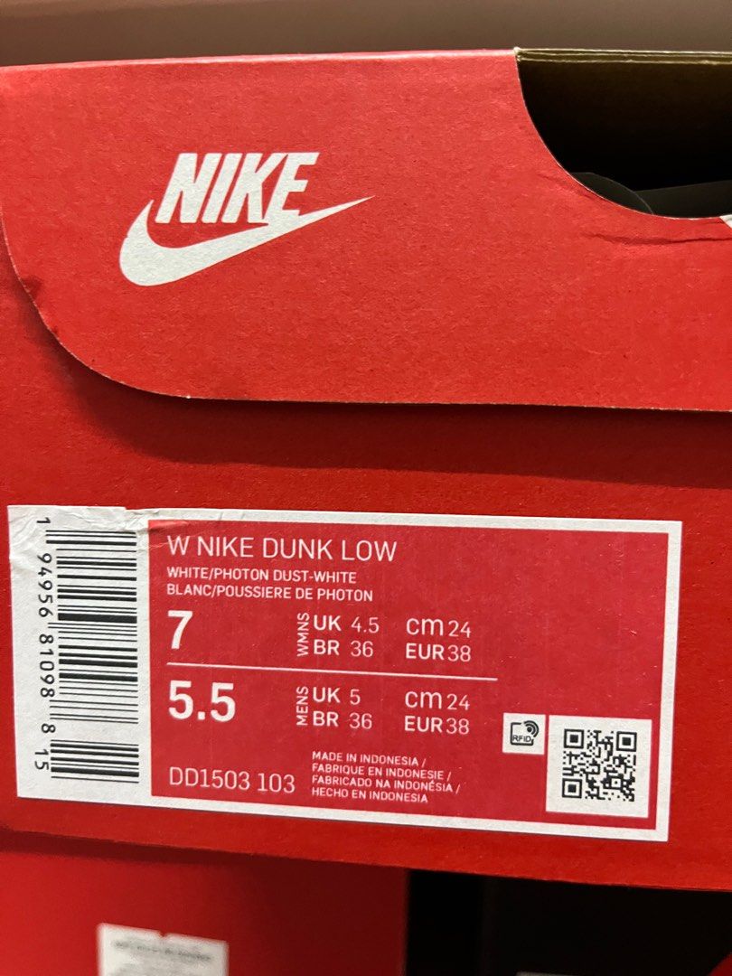 Nike Dunk Low Photon Dust Womens, Women's Fashion, Footwear, Sneakers on Carousell