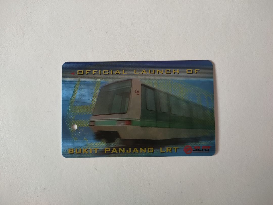 Vintage MRT Card - Official Launch of Bukit Panjang LRT, Hobbies & Toys ...