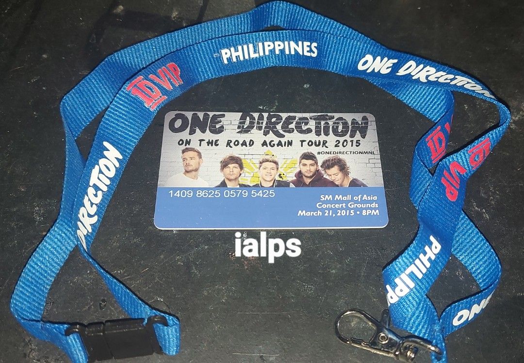 OTRA One Direction VIP Lanyard and Laminated Card on Carousell