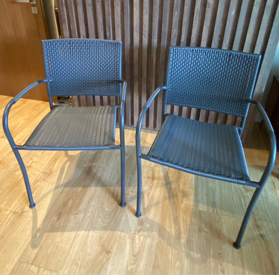 Pair of Outdoor IKEA Chairs, Furniture & Home Living, Furniture, Chairs ...