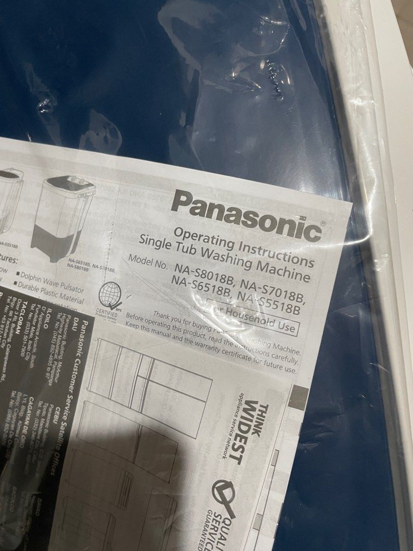 Panasonic 6.5kg Single Tub Washing Machine on Carousell