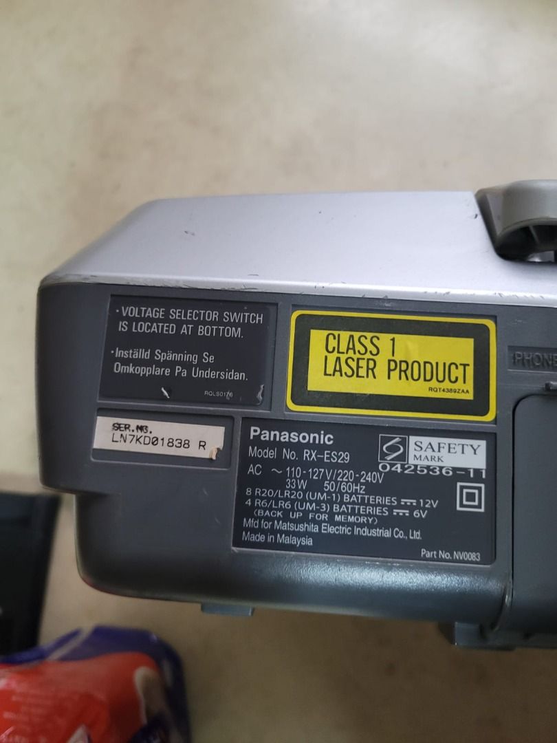 Panasonic RX-ES29 Power Blaster CD / Radio / Cassette Player Vintage ...