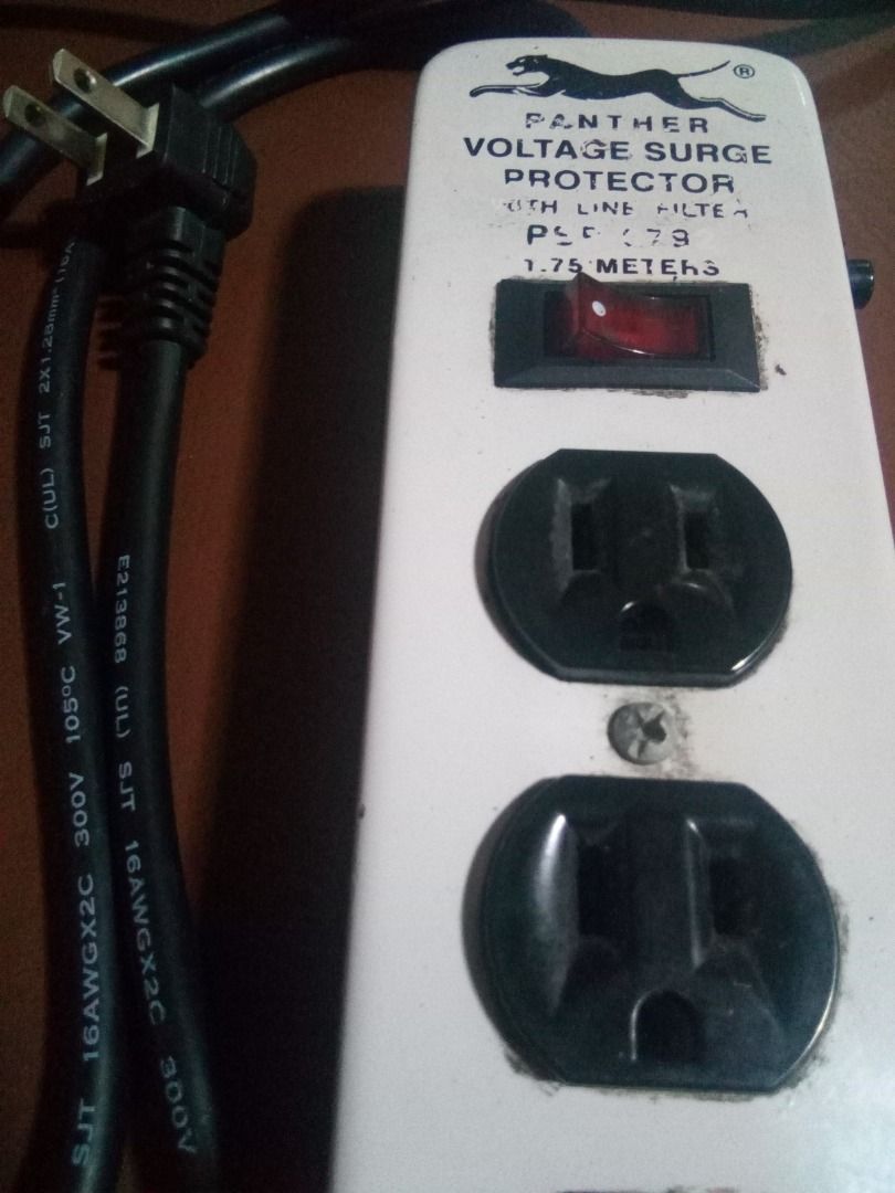 Panther Extension Cord (Heavy Duty/1.75Meters) Voltage Surge Protection ...