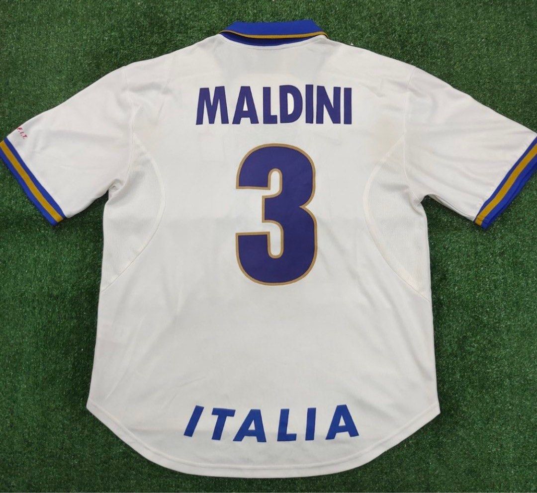 Paolo Maldini Italy Euro 1996 soccer/football jersey/kit rare/retro ...