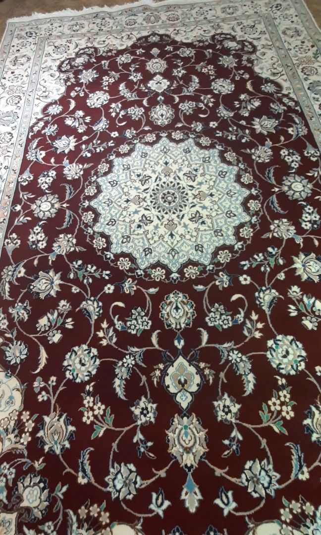 Persian Nain signature carpet, Furniture & Home Living, Home Decor ...