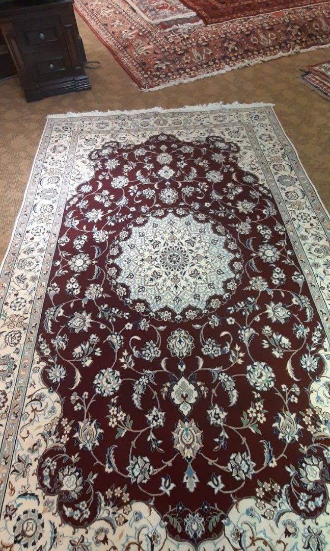 Persian Nain signature carpet, Furniture & Home Living, Home Decor ...