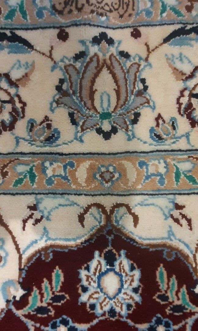 Persian Nain signature carpet, Furniture & Home Living, Home Decor ...