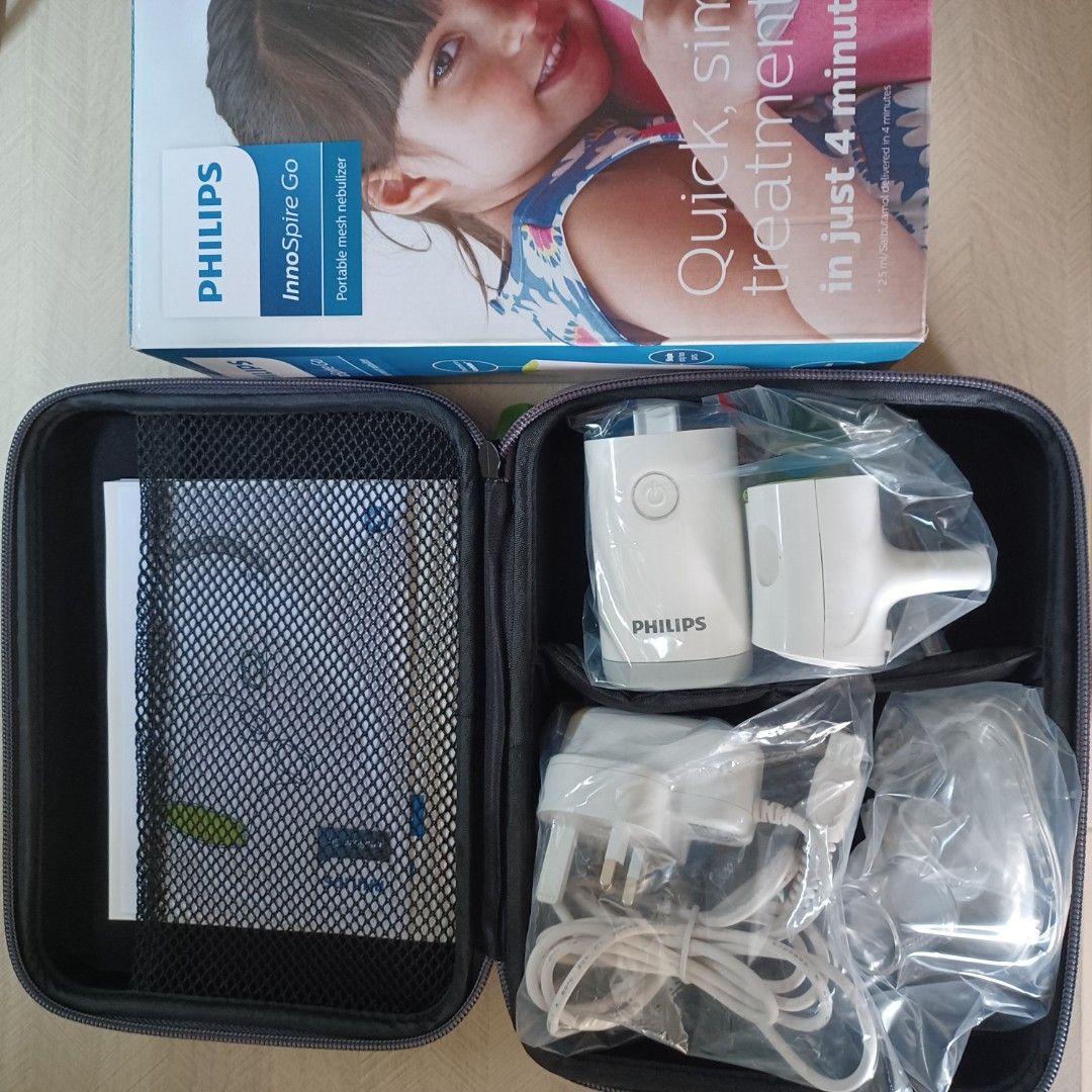 Philips Innospire Go Mesh Nebulizer, Health & Nutrition, Assistive ...