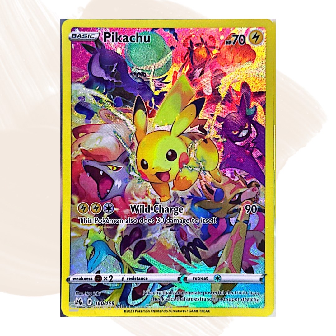 Pikachu Crown Zenith Secret Rare, Hobbies & Toys, Toys & Games on Carousell