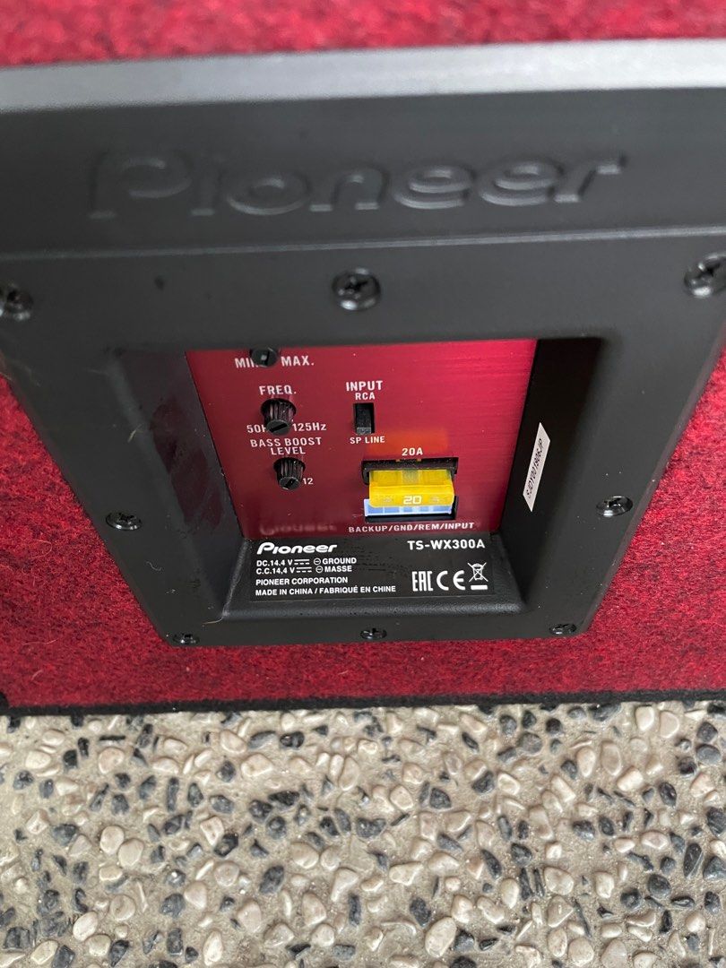 Pioneer TS-WX300A Active Subwoofer, 1300w, Audio, Other Audio Equipment ...