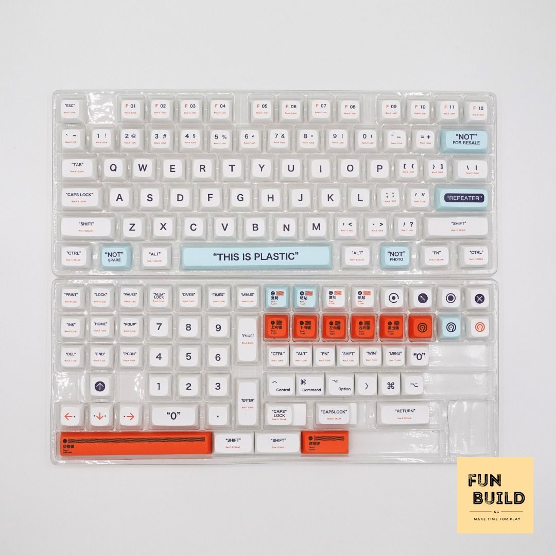 Plastic Theme Keycaps (with Mac keycaps) - XDA Profile - PBT Dye ...