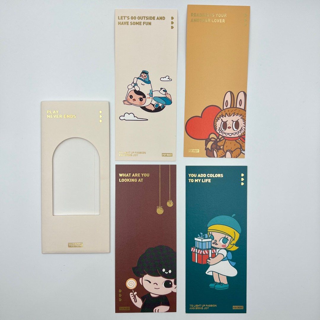 [POPMART] PAPER BOOKMARKS, Hobbies & Toys, Stationery & Craft, Other ...