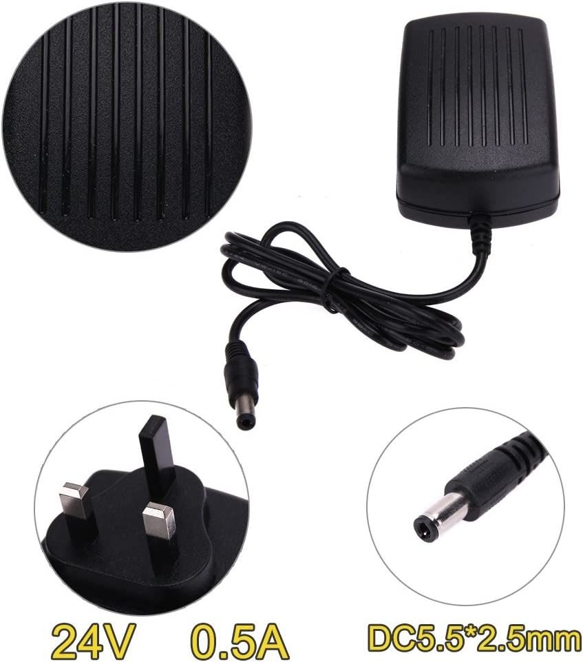 Power Adapter,DC24V 0.5A Adapter AC 100V-240V to DC 24V Converter Power ...
