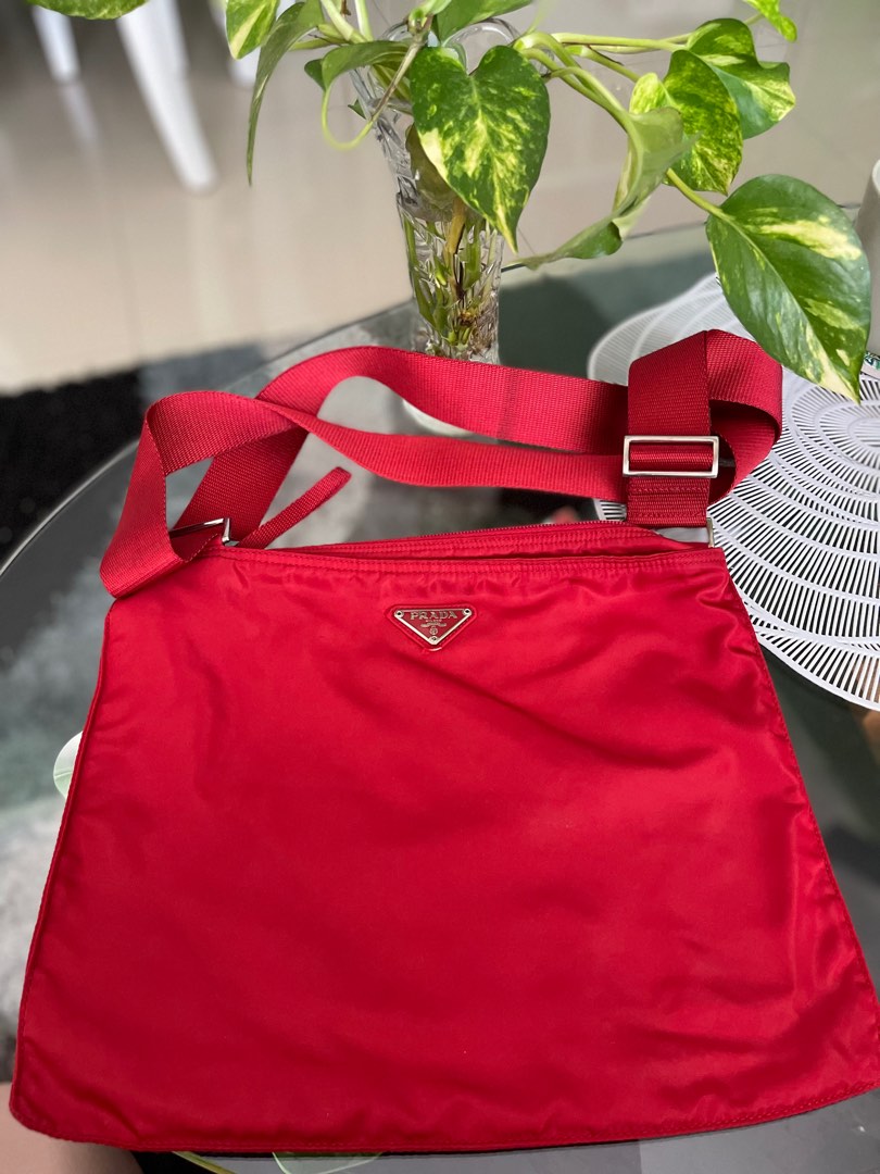 Prada Nylon Sling, Luxury, Bags & Wallets on Carousell