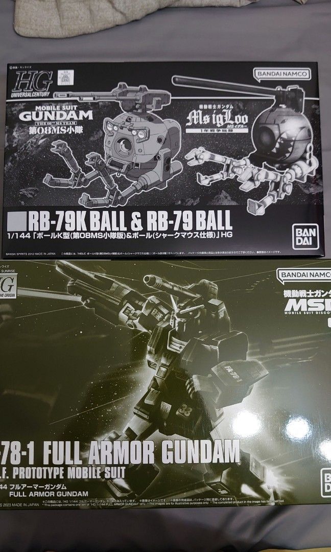 Premium bandai PB RB-79 BALL K-Type & RB-79 (gunpla model kit), Hobbies ...
