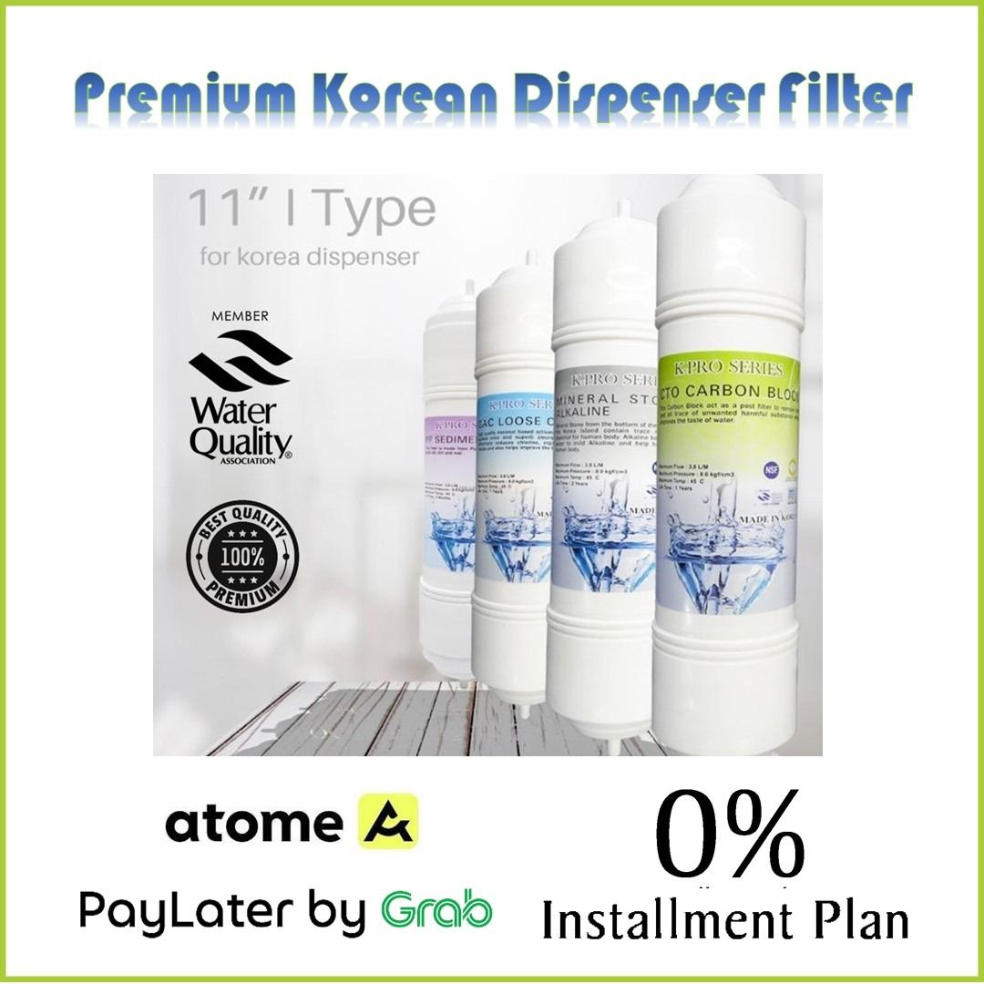Premium Korean Water Dispenser Filter -100% High Quality - New Set In ...