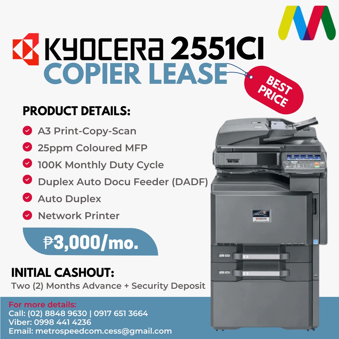 PRINTER RENTALS for as low as 3,000 per month!, Computers & Tech ...