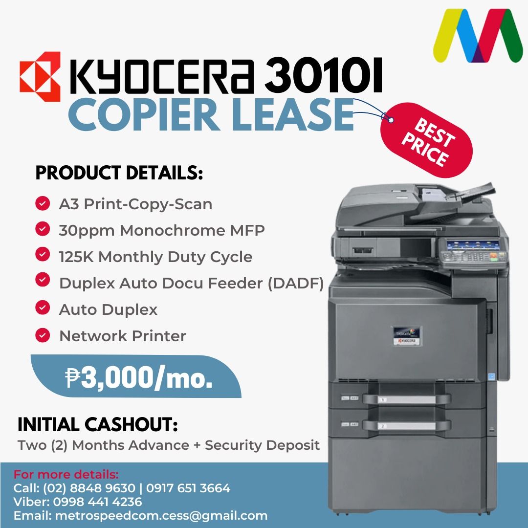 PRINTER RENTALS for as low as 3,000 per month!, Computers & Tech ...