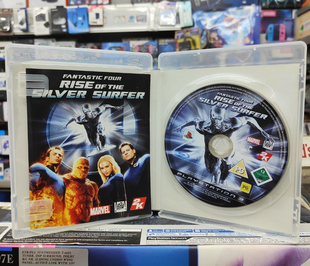PS3 Fantastic Four Rise of the Silver Surfer, Video Gaming, Video Games ...
