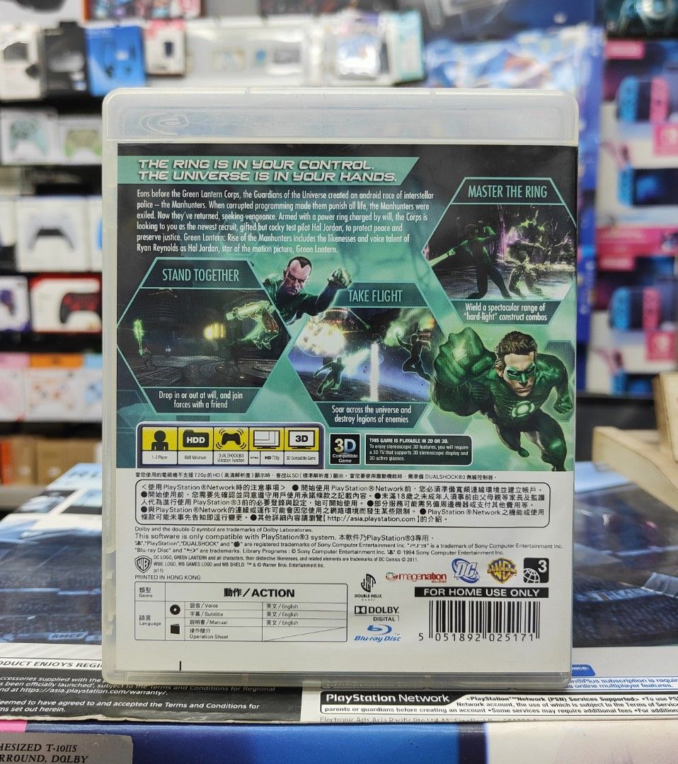 PS3 Green Lantern Rise of the Manhunters, Video Gaming, Video Games ...