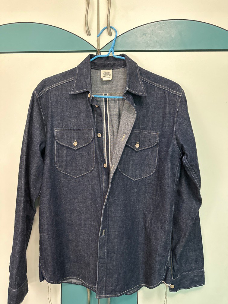 Railcar Denim Shirt, Men's Fashion, Coats, Jackets and Outerwear on ...