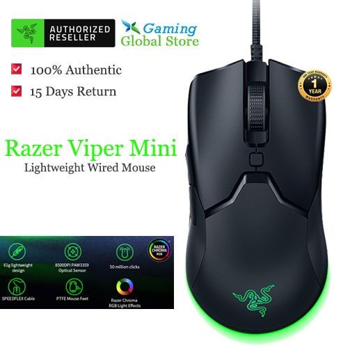 Razer Viper Mini Ultra-Lightweight Gaming Mouse with Razer Chroma RGB ...