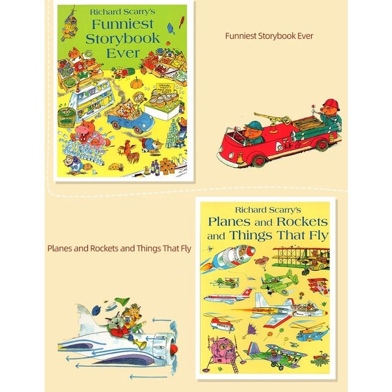 【Ready stock】Richard Scarry Collection, Busy town. what do people do ...