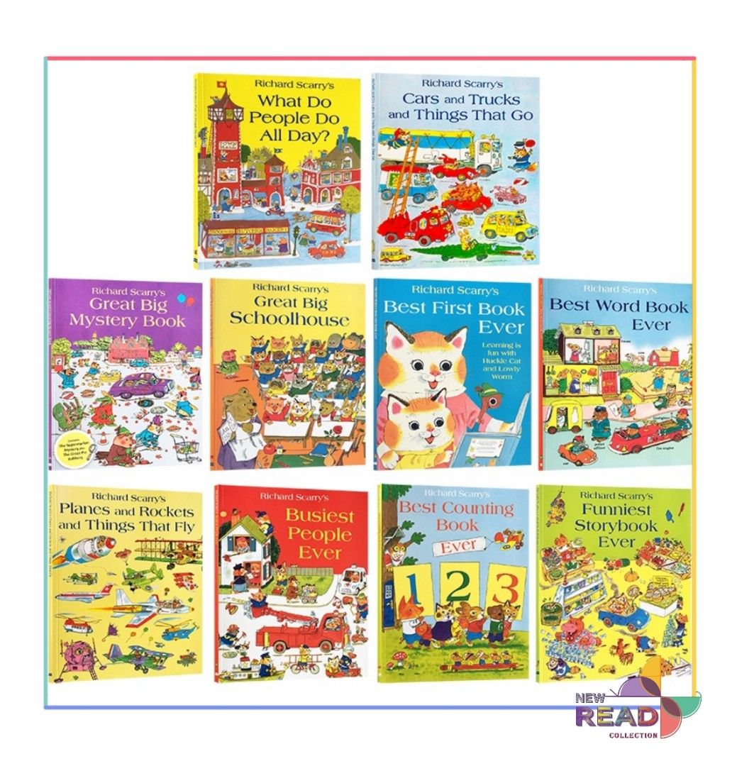 【Ready stock】Richard Scarry Collection, Busy town. what do people do ...