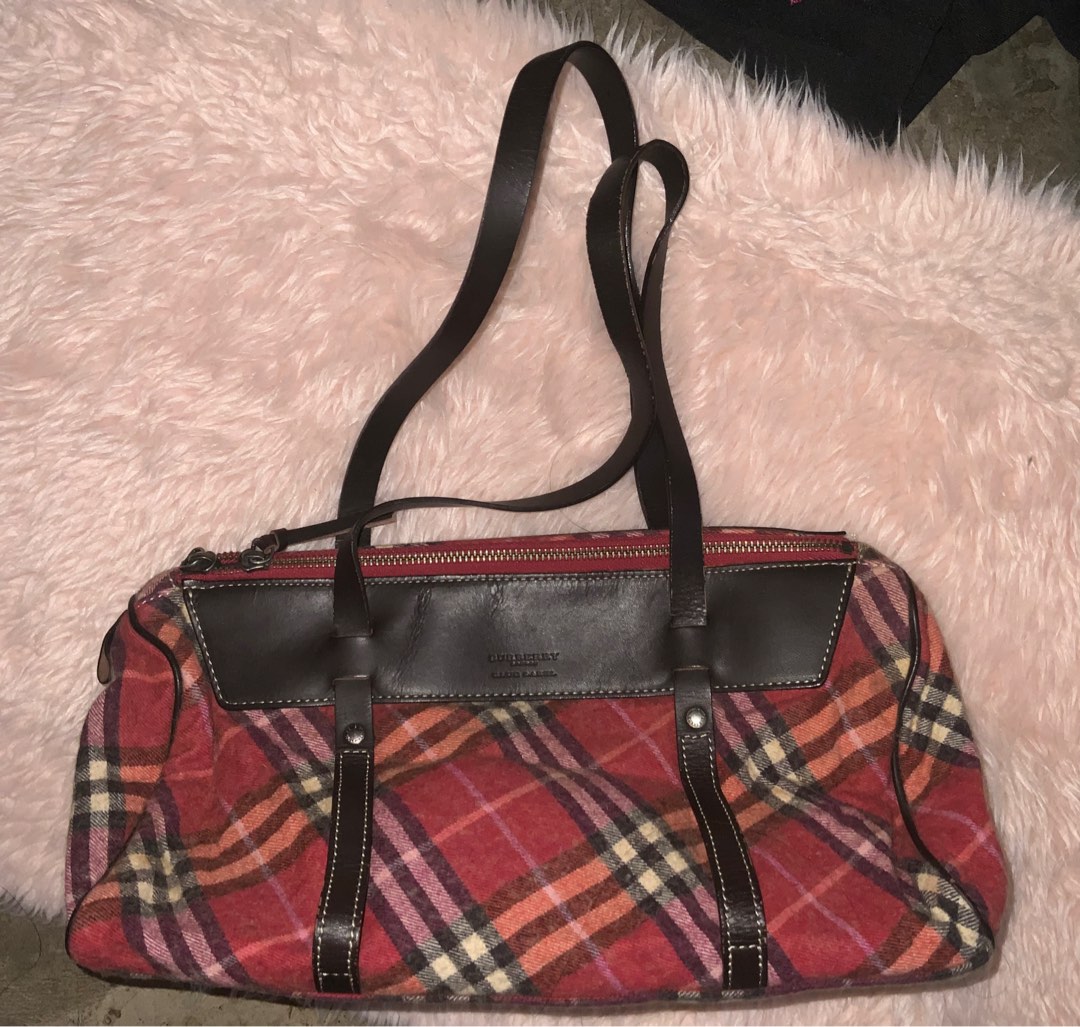 Red Burberry Shoulder Bag Blue Label on Carousell