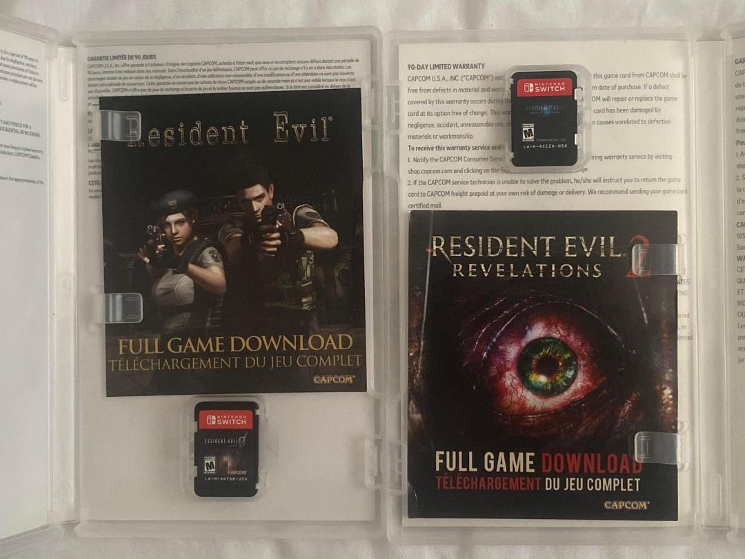 RUSH SALE RESIDENT EVIL REVELATIONS/ORIGINS NINTENDO SWITCH (Both used ...