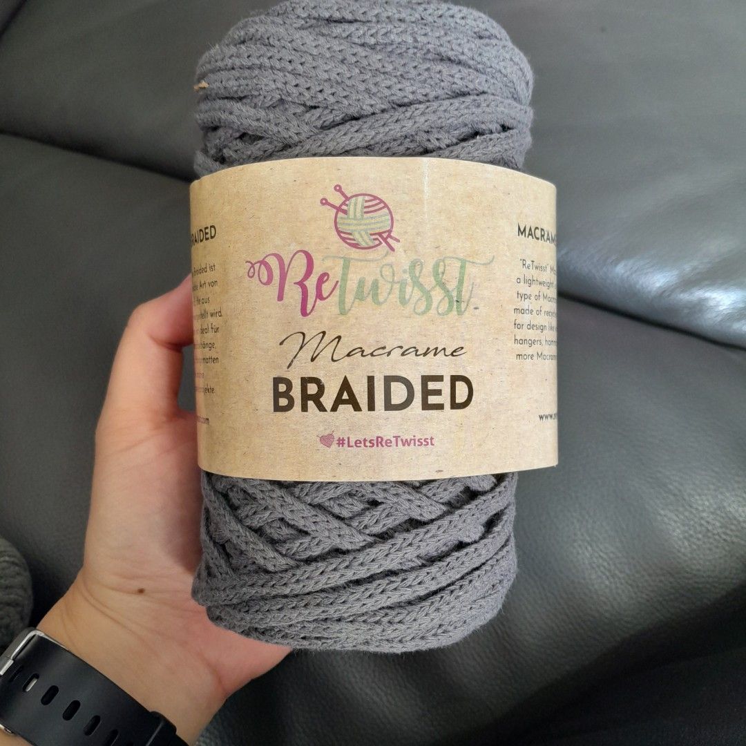 Retwisst Macrame Cotton yarn crochet knitting, Hobbies & Toys ...