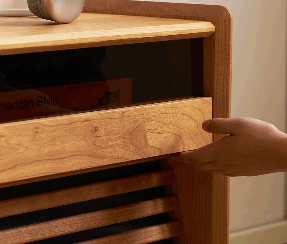 RYDER Japanese Solid Wood TV Console, Furniture & Home Living ...