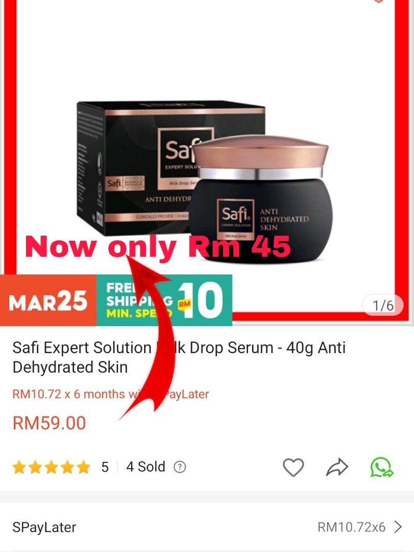 SAFI Anti Dehydrated Skin Moisturizer, Beauty & Personal Care, Face ...