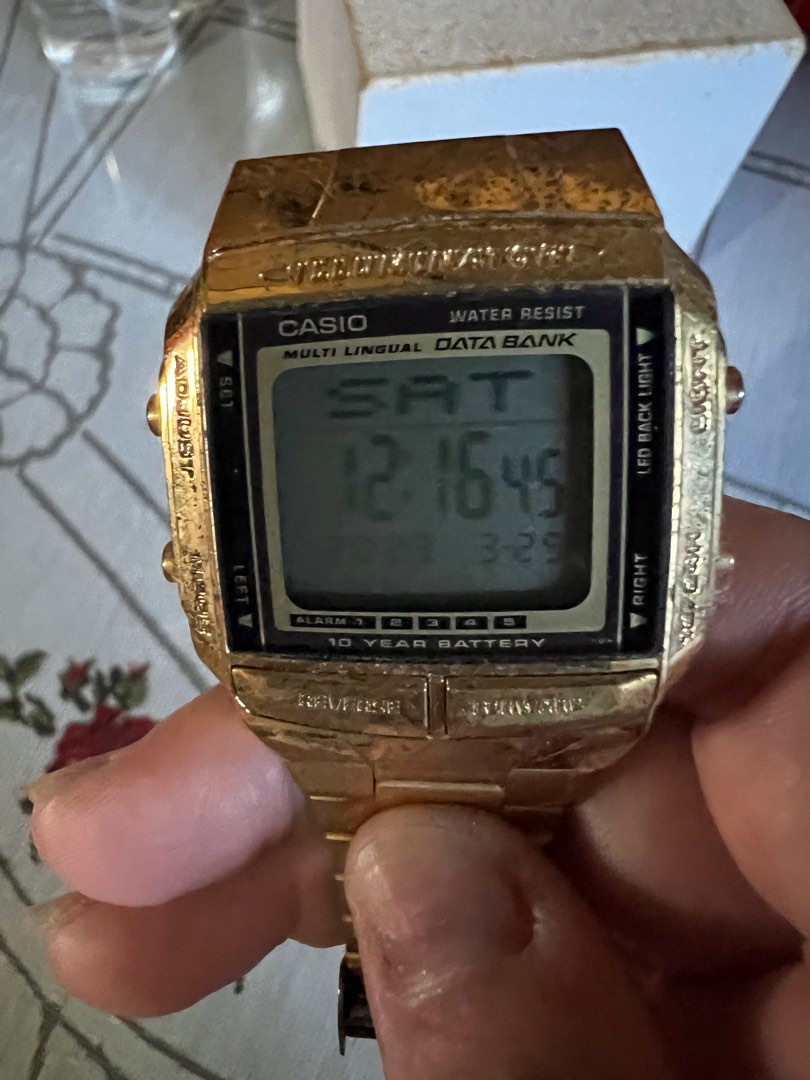 SALE!!! Preloved Casio Illuminator gold watch on Carousell