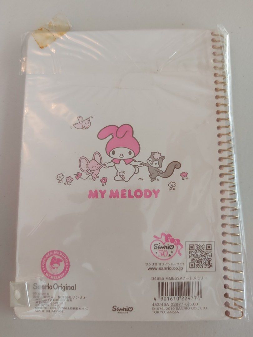 Sanrio, my Melody golden memory series notebook, Hobbies & Toys ...