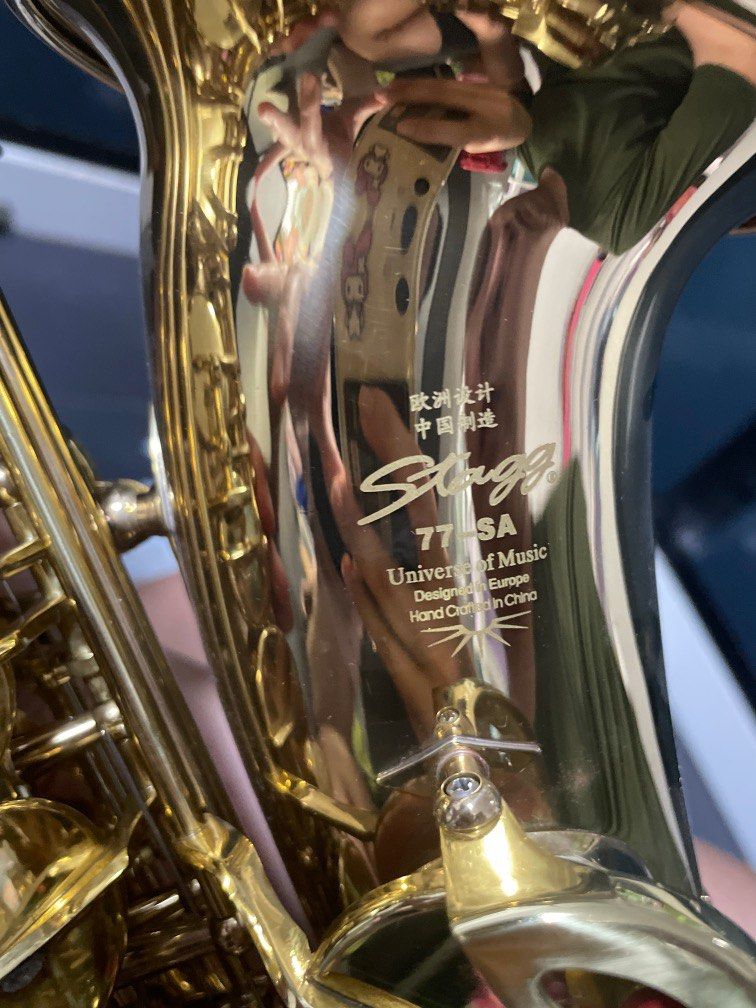 Saxophone stagg 77-SA, Hobbies & Toys, Music & Media, Musical ...