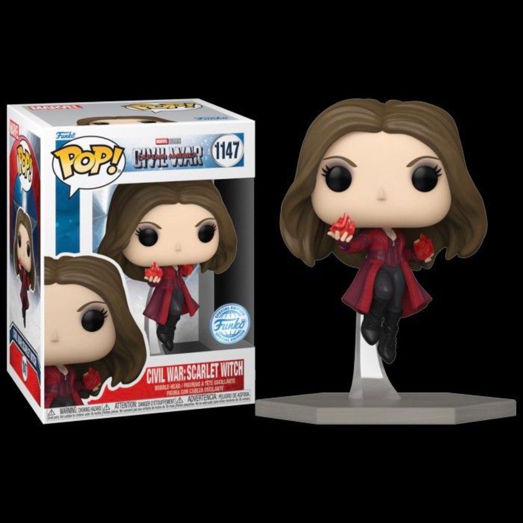 Scarlet Witch 1147 Civil War Funko Pop, Wandavision, Marvel, Elizabeth ...
